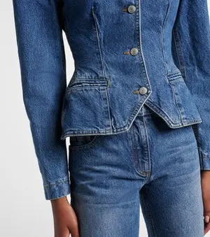 Magda Butrym Peplum Denim Jacket