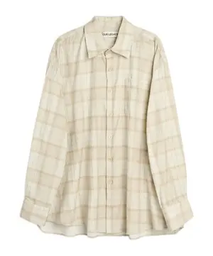 Our Legacy Borrowed Checked Oversized Shirt - No