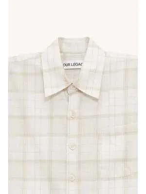 Our Legacy Borrowed Checked Oversized Shirt - No