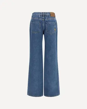 Balmain High-rise Wide-leg Jeans