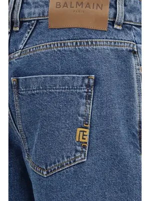 Balmain High-rise Wide-leg Jeans