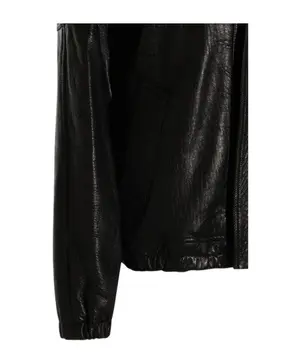 Saint Laurent High Neck Leather Jacket