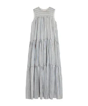 SEMICOUTURE Semicouture Luigia Striped Tiered Maxi Dress