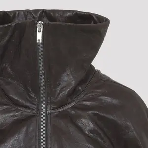 Rick Owens Cropped Zip-up Bomber Jacket - Black