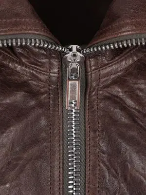 Rick Owens Cropped Zip-up Bomber Jacket - Black