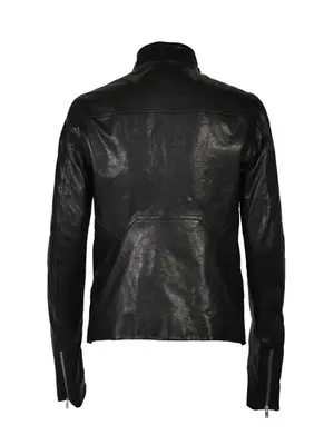 Rick Owens Long-sleeved Leather Jacket