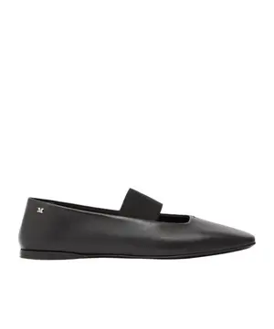 Max Mara Square-toed Ballet Shoes - Black