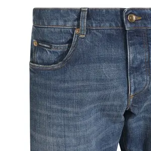 Dolce & Gabbana Logo Plaque Slim Fit Jeans