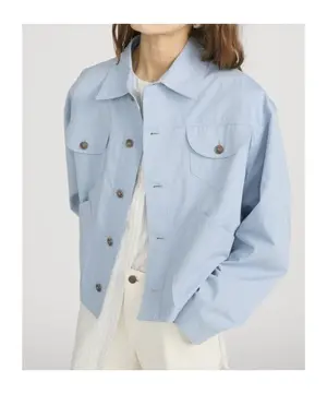 FRAME The Utility Jacket - Sky Blue