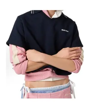 Miu Miu Short-sleeved Polo Shirt