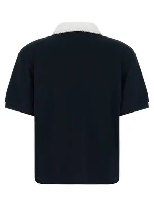 Miu Miu Short-sleeve Piqué Polo Shirt