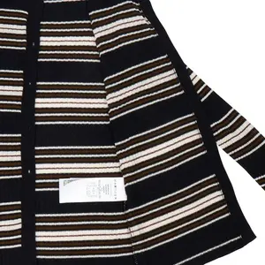 Max Mara Striped Cardigan - Black