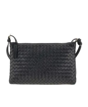 Bottega Veneta Zippered Shoulder Bag - Black