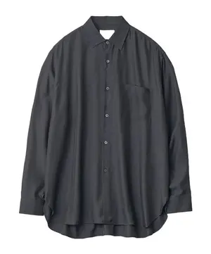 SSSTEIN Oversized Twill Shirt - Black
