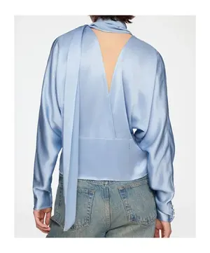 GANNI Blouse In Satin