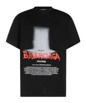 Balenciaga The Door Oversized T-shirt - Black