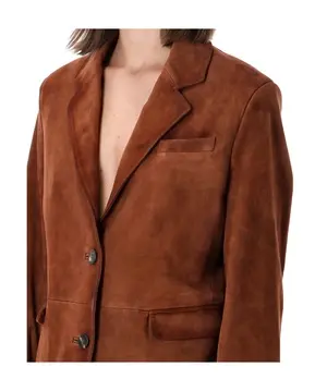 GOLDEN GOOSE Long-sleeved Leather Jacket