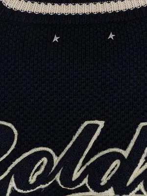 GOLDEN GOOSE Striped Logo-patch Sweater