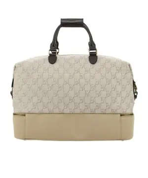 Emporio Armani Holdall With Monogram Front Pockets And Bottom Compartment