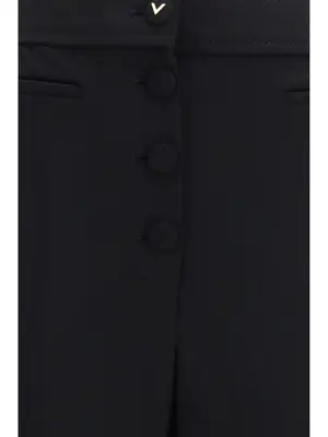 Valentino Garavani Button-front Tailored Trousers