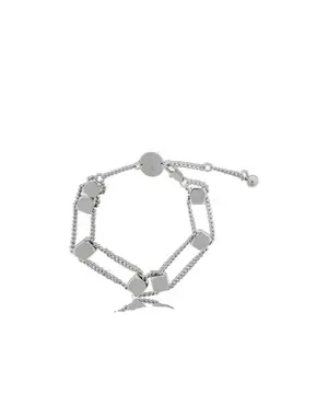 LEMAIRE Double Chain Bracelet With Square Elements