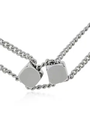 LEMAIRE Double Chain Bracelet With Square Elements