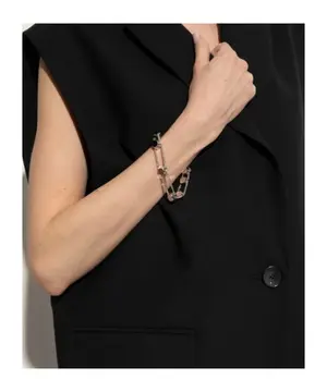 LEMAIRE Double Chain Bracelet With Square Elements