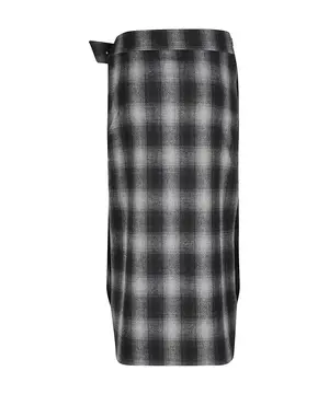 IRO PARIS Plaid Belted Midi Skirt