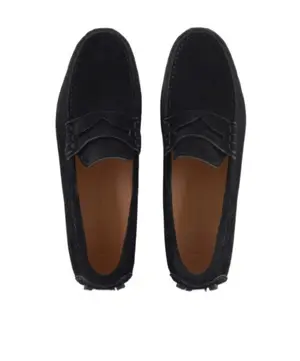 Emporio Armani Suede Penny Moccasins