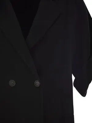 Max Mara Short Wool Broadcloth Coat