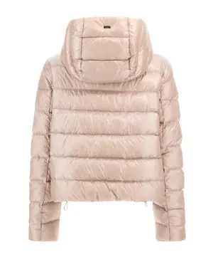 Herno Hooded Quilted Zip-up Jacket