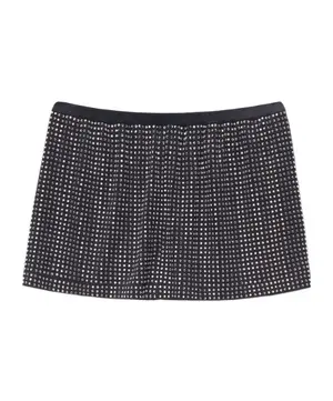 Alexander Wang Crystal Mid-rise Mini Skort