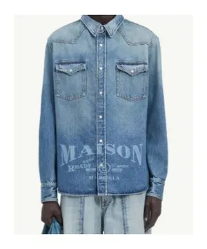 MAISON MARGIELA Laser-printed Denim Shirt