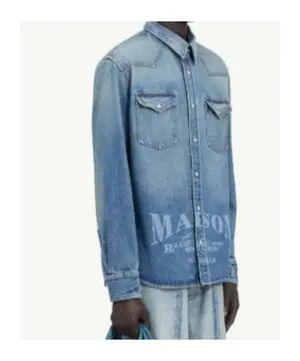 MAISON MARGIELA Laser-printed Denim Shirt