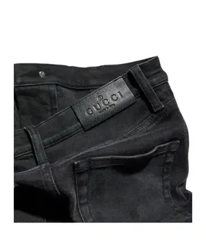 Gucci Washed Denim Skinny Jeans