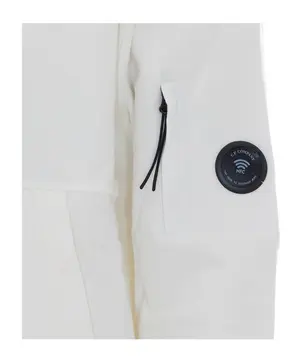 C.P. COMPANY Logo Patch Hooded Sweatshirt
