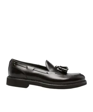 Canali Round-toe Loafers - Black