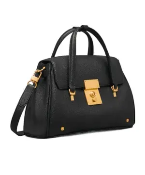 Thom Browne Small Bolton Leather Tote Bag
