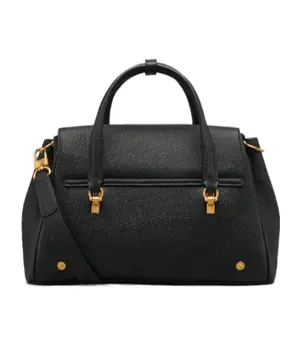 Thom Browne Small Bolton Leather Tote Bag