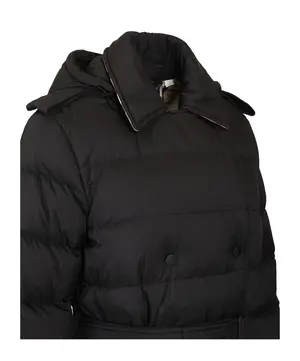 Burberry Belted Hooded Down Jacket