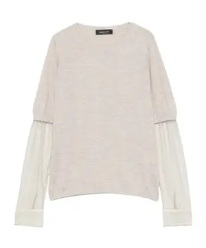Fabiana Filippi Long Sleeve Crew Neck Sweater