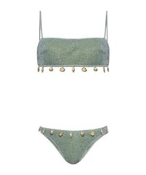 Oseree Lumiere Charm Bandeau Bikini - Gray