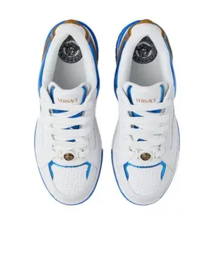 Versace Biggie Basket Leather Sneakers