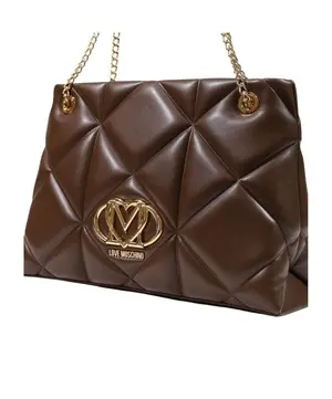 Moschino Geometric Quilted Pattern Shoulder Bag