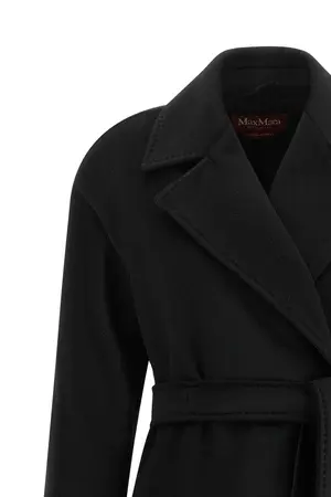 Max Mara Belted Coat - Black