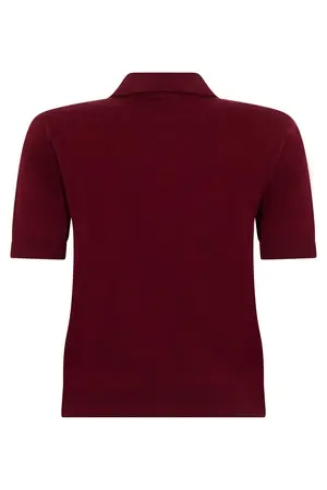 Max Mara Smmpomposa Short-sleeved Knitted Polo Shirt