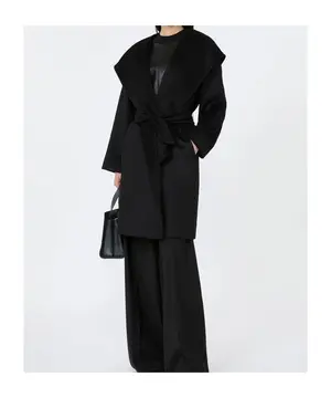 Max Mara Wool Broadcloth Robe Coat