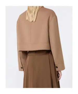 Max Mara Giglio Button-up Jacket - Camel