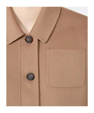 Max Mara Giglio Button-up Jacket - Camel