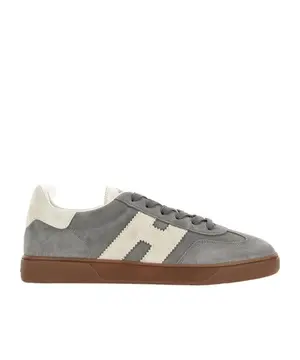 Hogan H647 Logo-patch Low-top Sneakers - Grey